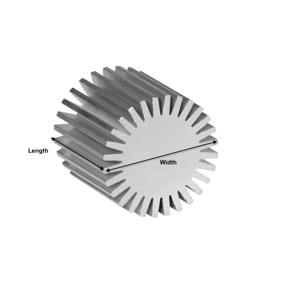 Round Heatsink for LED - Diameter ⌀45mm / ⌀1.77" – HEATSINKONLINE