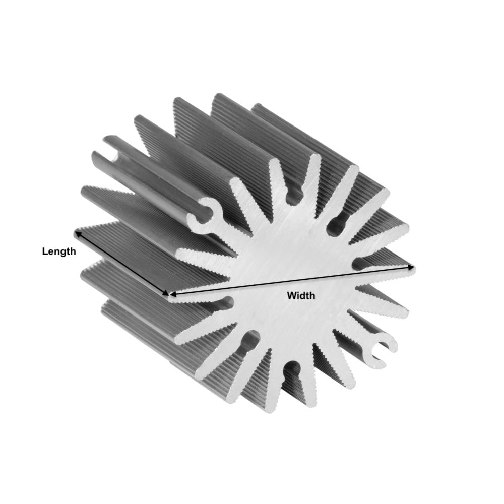 Round Heatsink for LED - Diameter ⌀47.60mm / ⌀1.87" – HEATSINKONLINE
